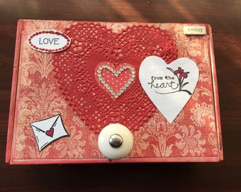 Decorated cigar box | Etsy
