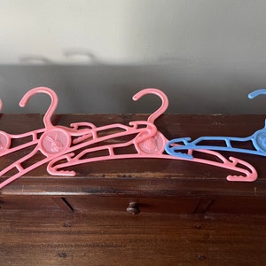 Vintage Baby Hangers, Cute Pastel Nursery Colored Mini Hangers. Set of ...