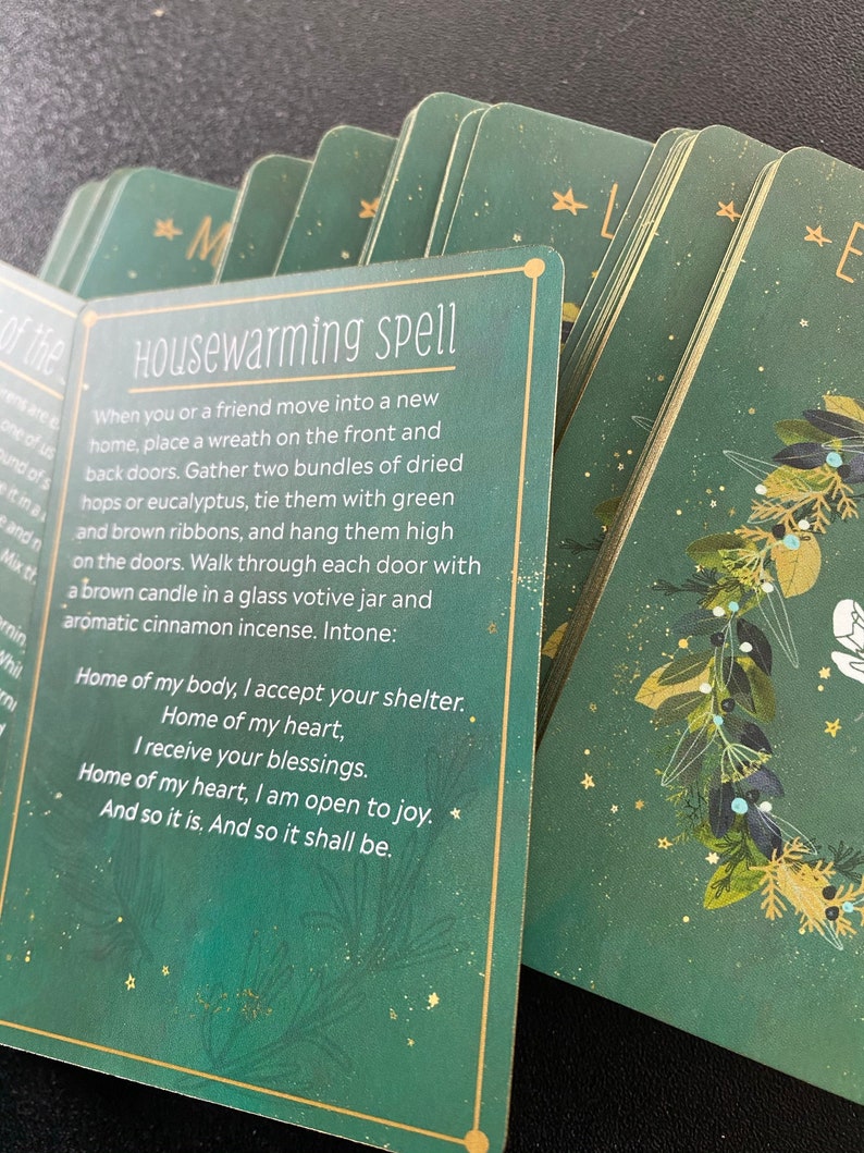 Spell Card Gift Set. Decorative Box Deck of Spell Cards - Etsy