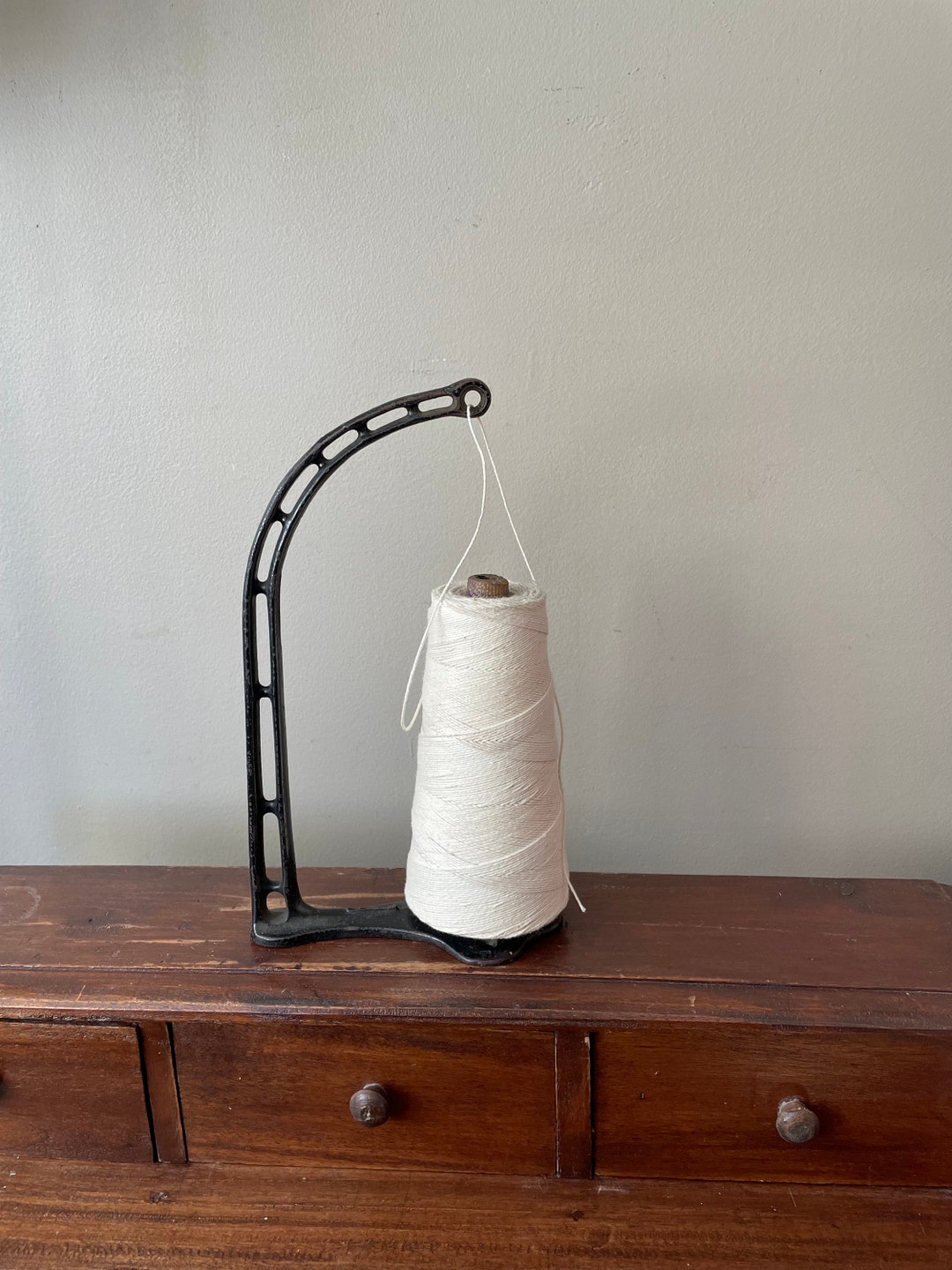 Antique Cast Iron String Holder With Large Supply of String. Great Item ...