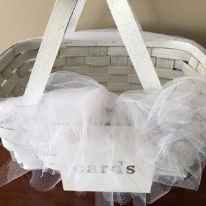 Rustic wedding card basket authentic vintage oak splint | Etsy