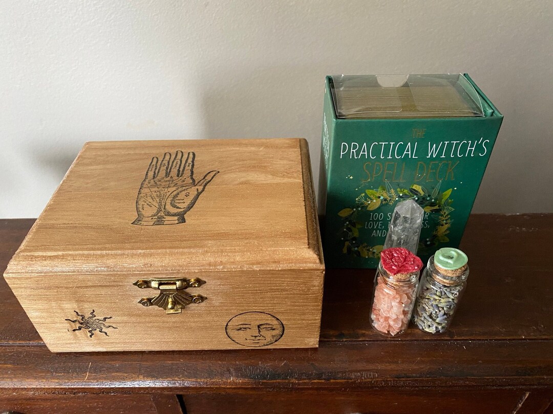 Spell Card Gift Set. Decorative Box , Deck of Spell Cards, Spell Book ...