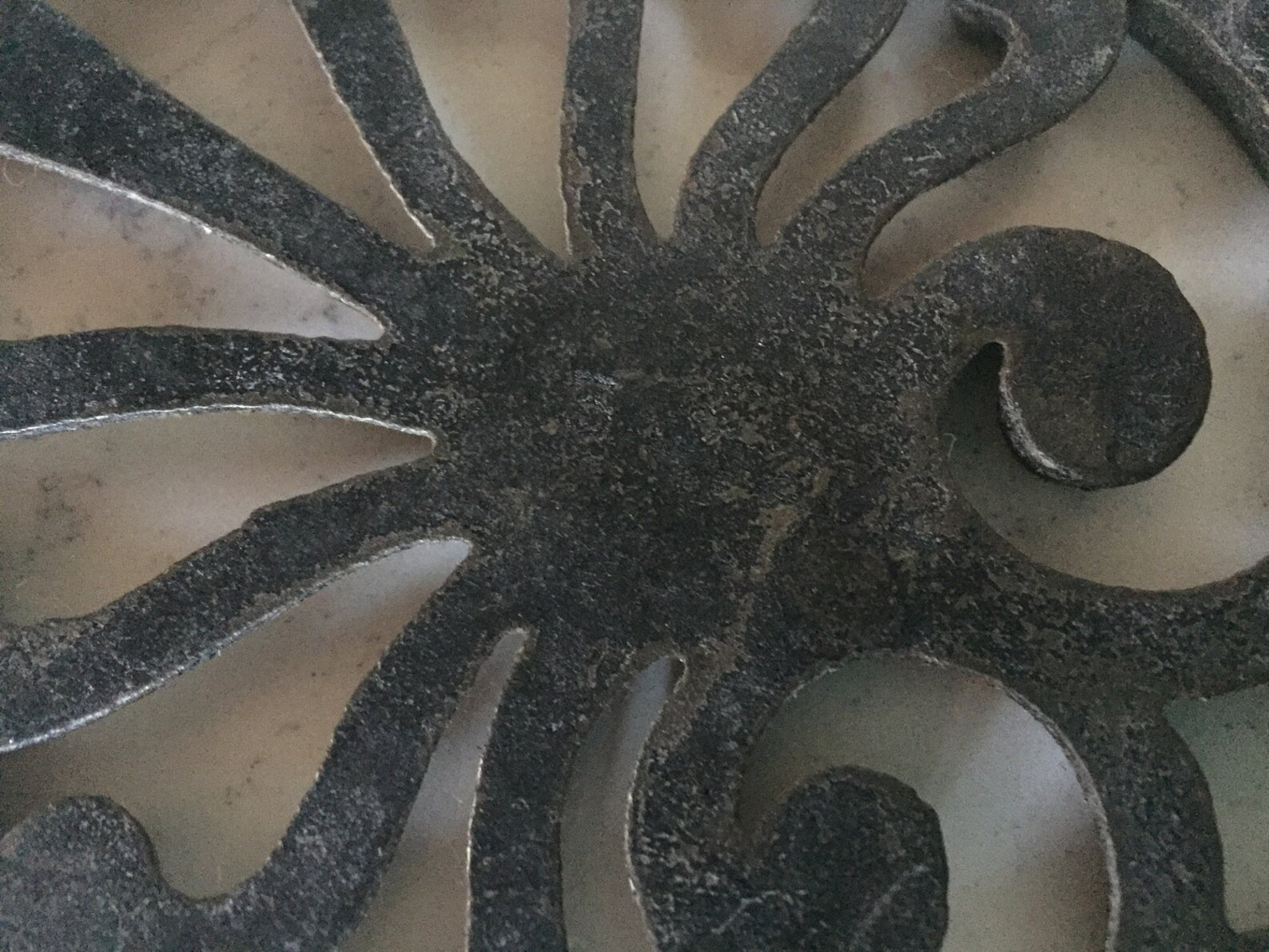 Vintage Trivet Black Cast Iron Protect Your Surfaces in - Etsy