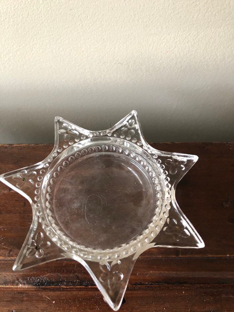 Antique Mourning Star. Goofus Glass 1920. Pretty and Unusual | Etsy