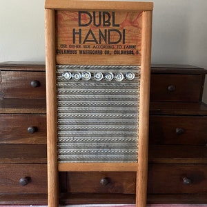 Vintage Washboard Repurposed to Authentic Laundry Room Decor. Removable ...