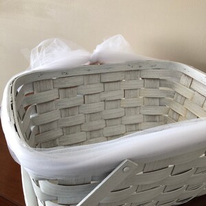 Rustic wedding card basket authentic vintage oak splint | Etsy