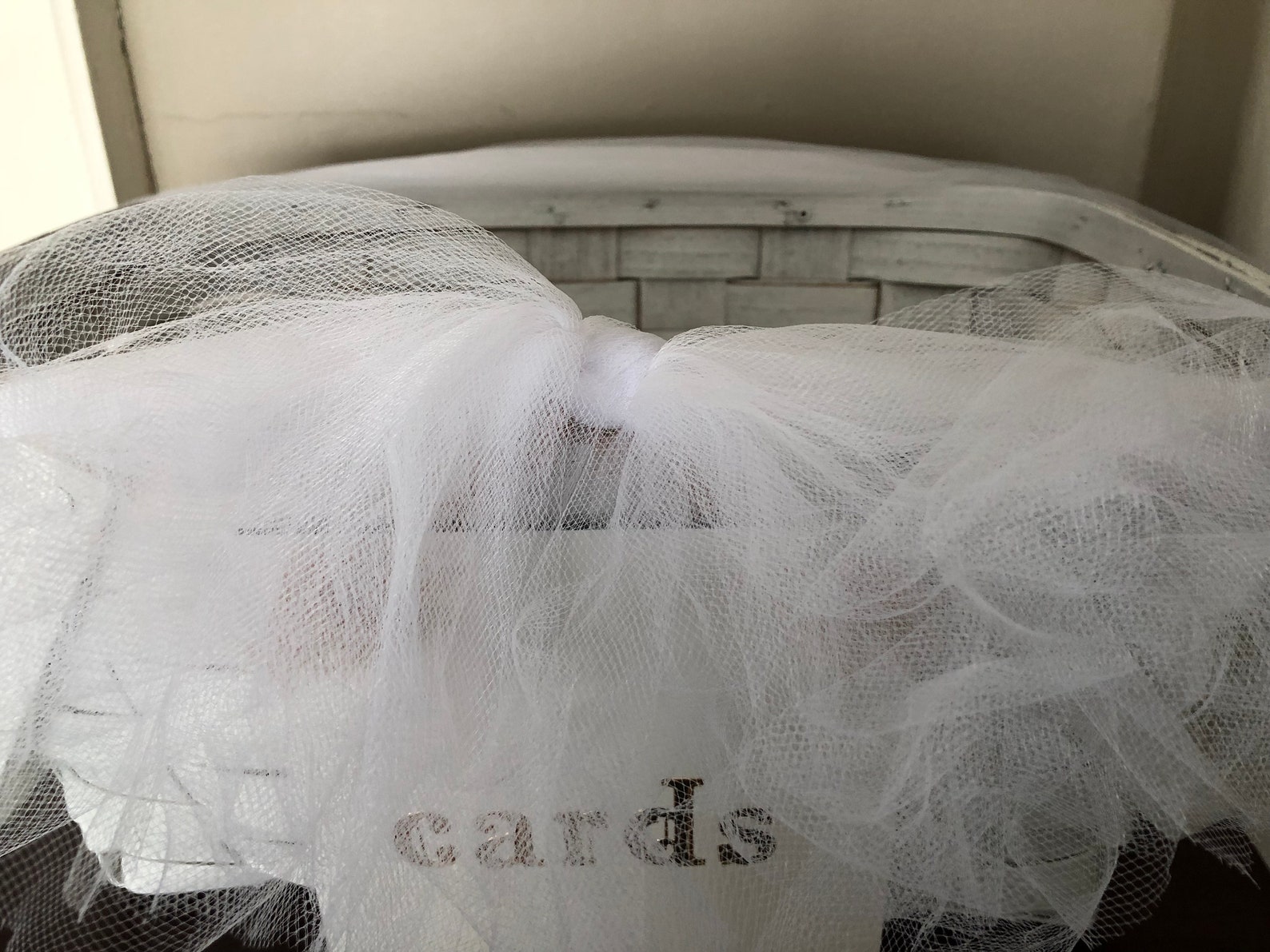 Rustic wedding card basket authentic vintage oak splint | Etsy