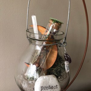 Protection Jar, Blessing Jar, Intention Jar, Home Decor. Peace and ...