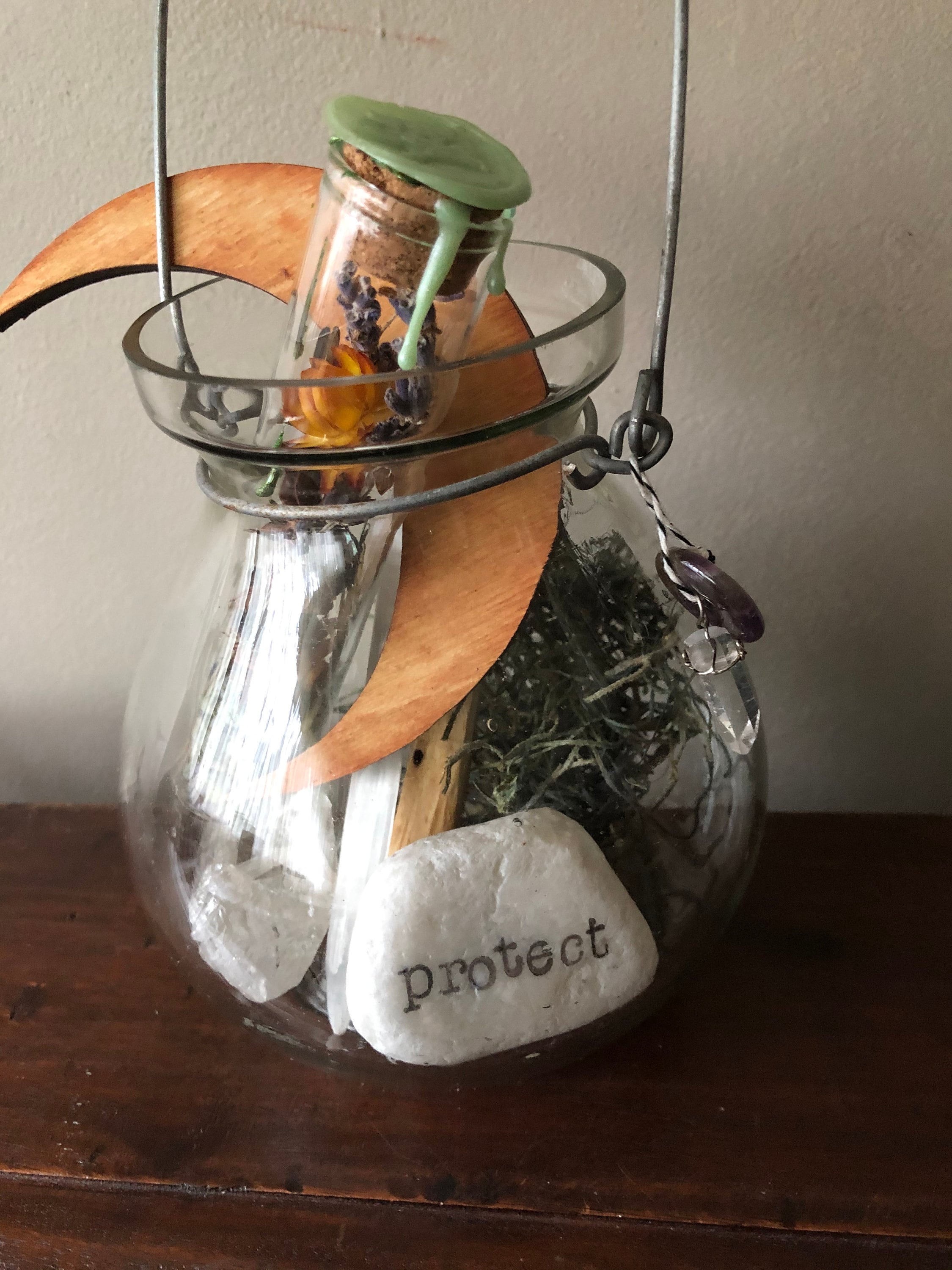 Protection Jar Blessing Jar Intention Jar Home Decor. Peace - Etsy