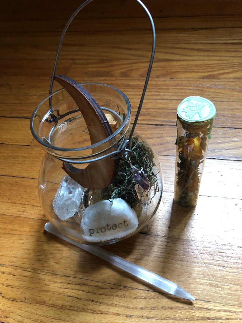 Protection Jar Blessing Jar Intention Jar Home Decor. Peace - Etsy
