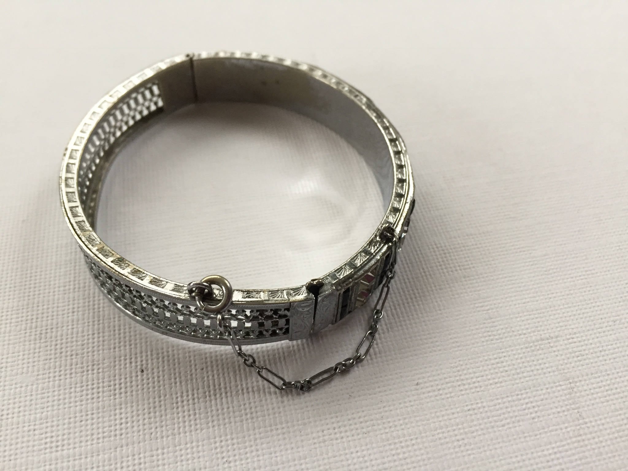 Antique Art Deco Bracelet. Allco. Flapper Style Rhinestone and - Etsy