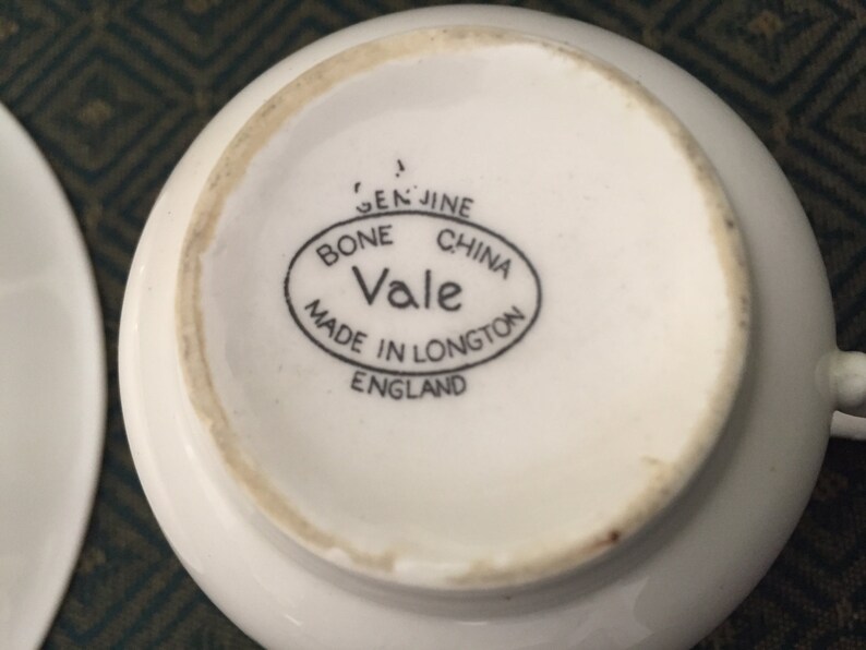 Vintage Vale English Bone Chine Tea Cup and Saucer. Multi | Etsy