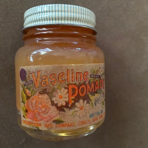 Vintage Vaseline Brand Hair Pomade in Jar With Original Lid, Label, Box ...