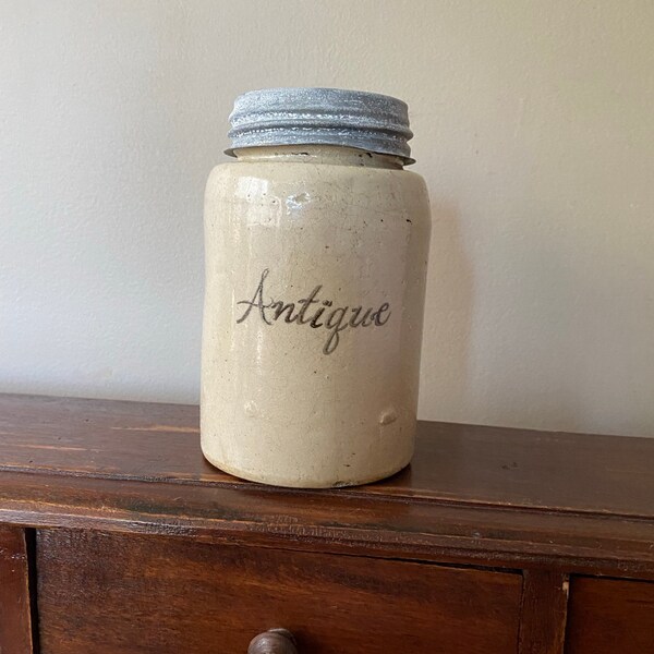 Antique Stoneware Canning Jar - Etsy
