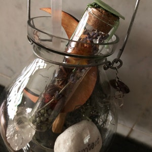 Protection Jar, Blessing Jar, Intention Jar, Home Decor. Peace and ...