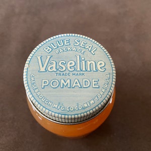 Vintage Vaseline Brand Hair Pomade in Jar With Original Lid, Label, Box ...