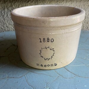 Antique Macomb Stoneware Crock. Hand Stamped With Macomb and a Little ...
