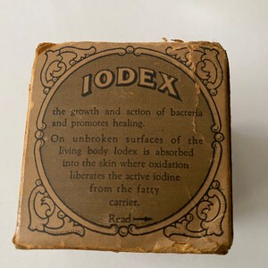 Antique Iodine Jar With Original Box, Label, and Lid. Empty and Clean ...