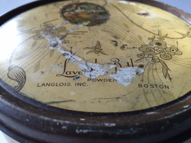 Vintage Powder Tin Held Lavender Dusting Powder. 1930's - Etsy