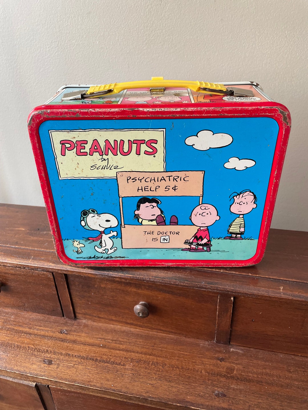 Vintage 1970's Peanuts Lunch Box, Collectible and Cute Classic Kids ...