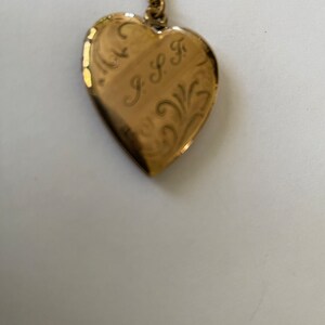 Antique 10 K Gold Filled Heart Locket,marked Larger Size With 18 Gold ...