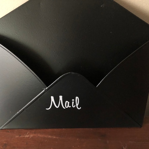 Leather Wall Pocket Mail Caddy Envelope Style - Etsy