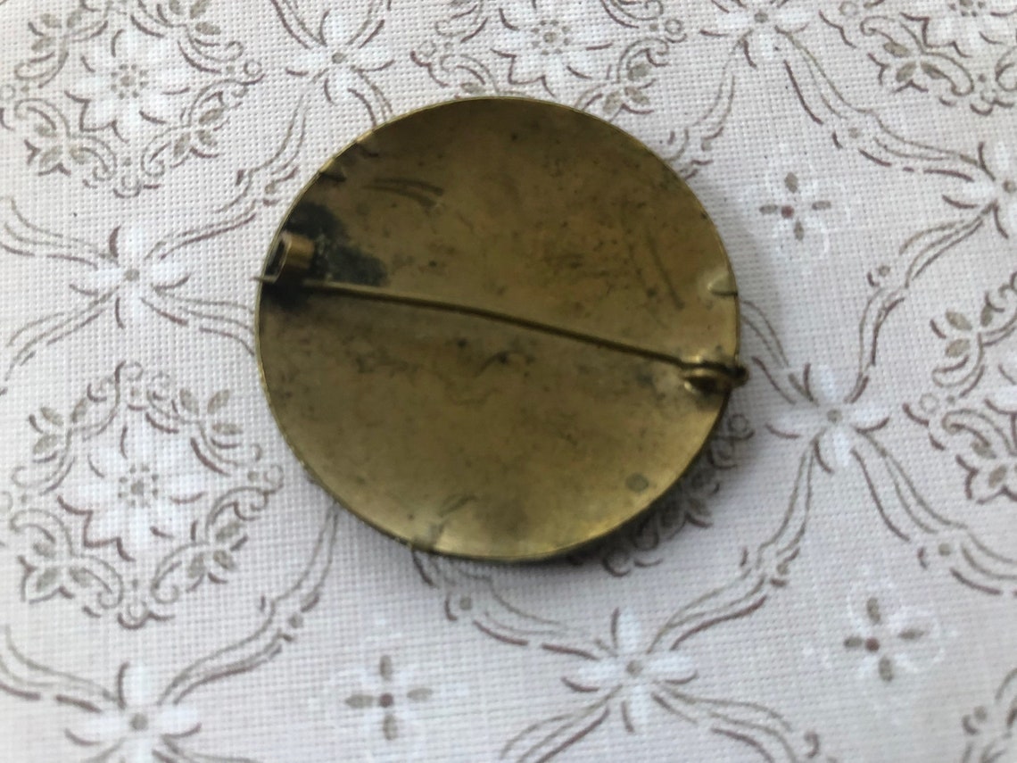 Antique Mourning Pin. Beautiful Woman Immortalized in Early - Etsy