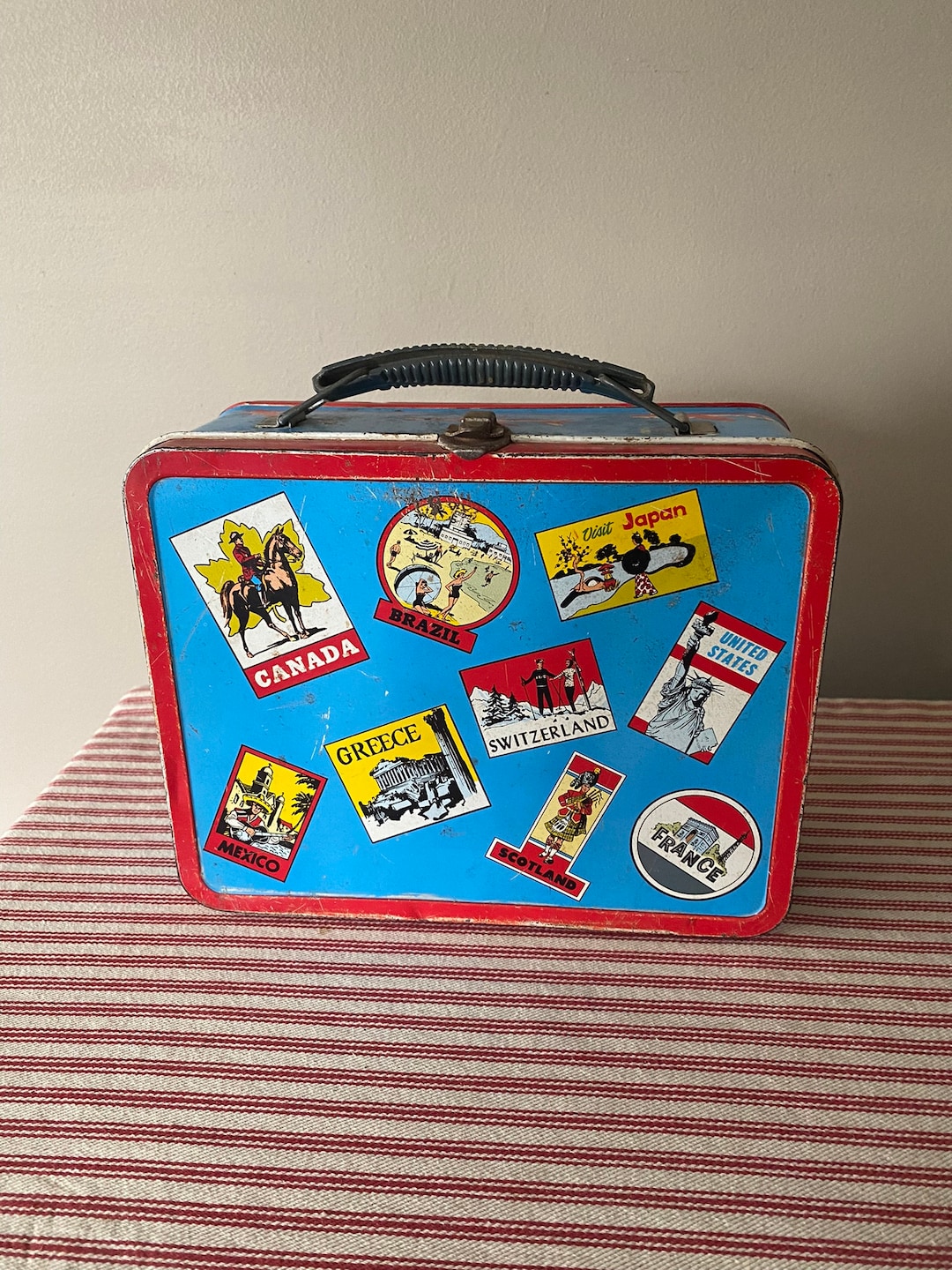 Vintage Lunchbox, Countries of the World, 1950's, Ohio Art Company ...
