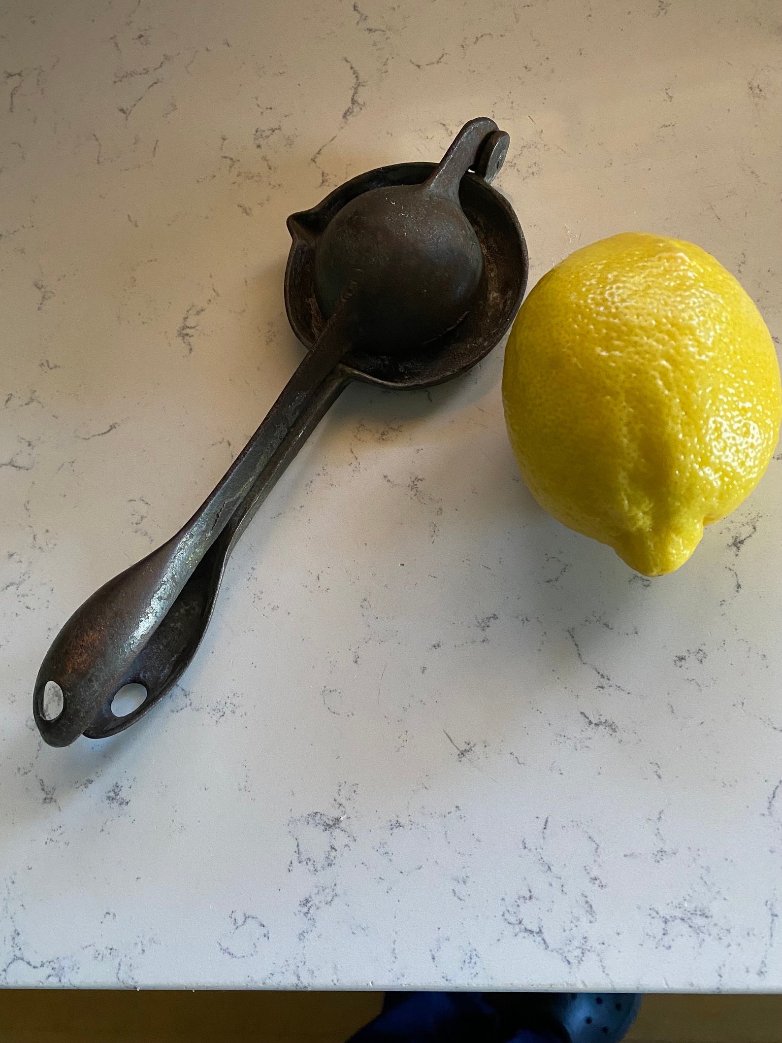 Antique Lemonade Squeezer, Lemon or Lime Juicer, Very Old Cast Iron ...
