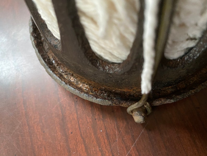 Antique Cast Iron String Holder Beautiful and Useful Old | Etsy