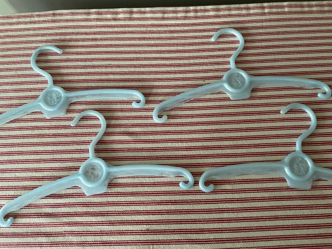 Vintage Baby Hangers, Cute Pastel Blue Nursery Colored Mini Hangers ...