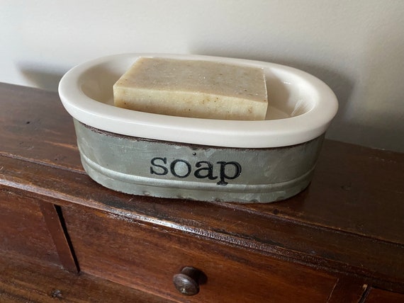Farmhouse Soap Dish. Brand New With Permanent Hand Lettering. | Etsy