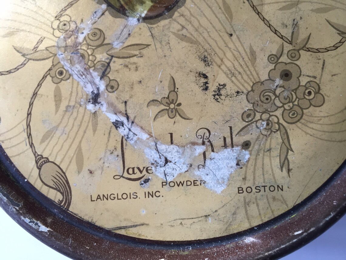 Vintage Powder Tin Held Lavender Dusting Powder. 1930's - Etsy