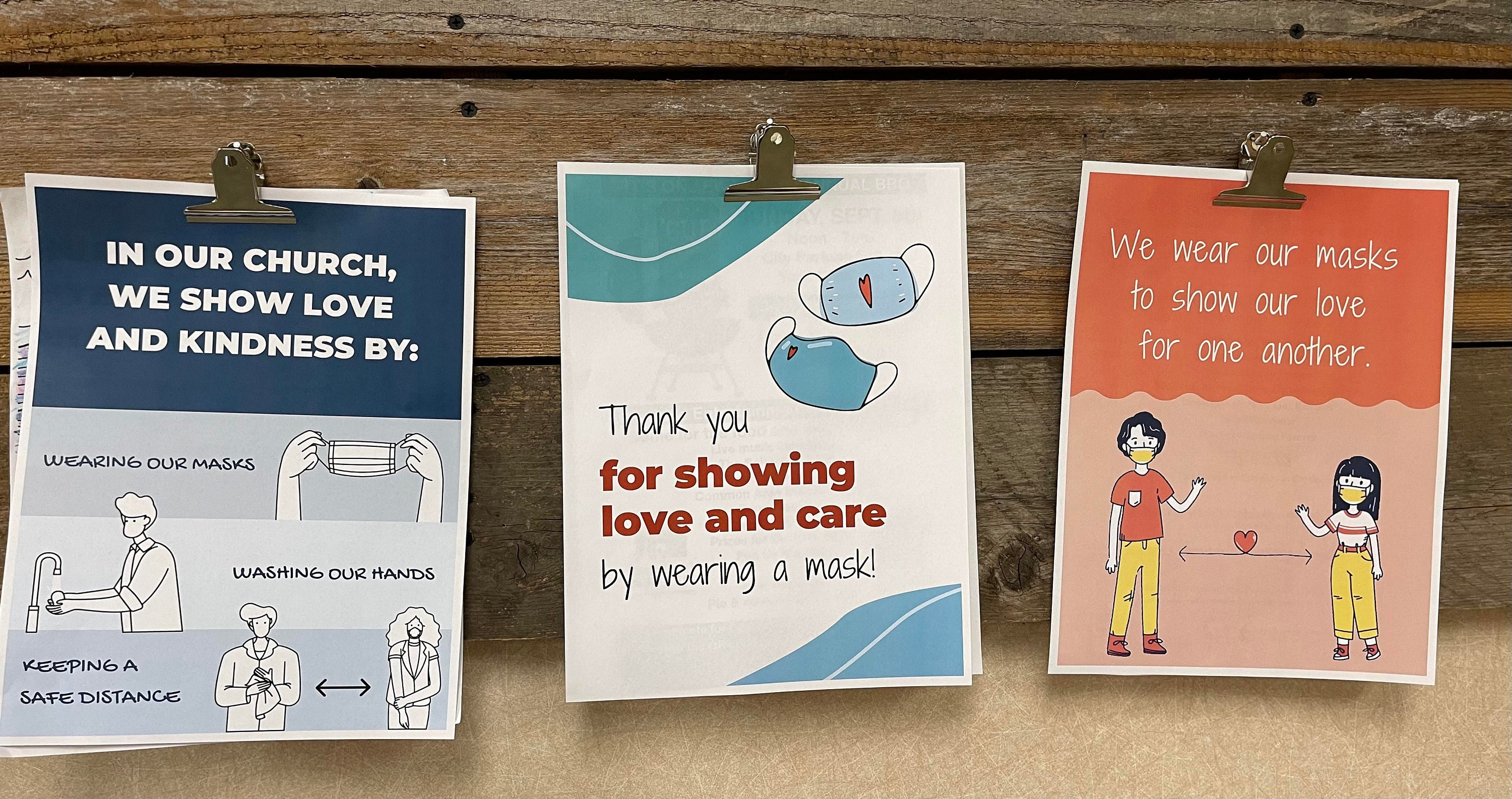 Mask Flyers for Church | Mask Signs for Church - Etsy