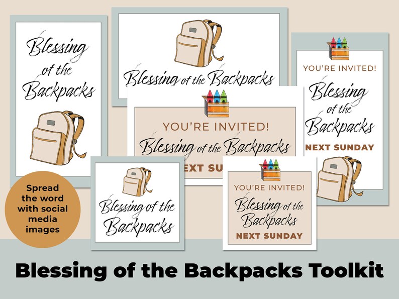 Blessing of the Backpacks Toolkit - Etsy