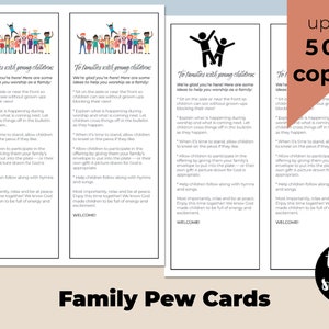 To Families With Young Children Pew Cards (redesigned) -- up to 500 ...