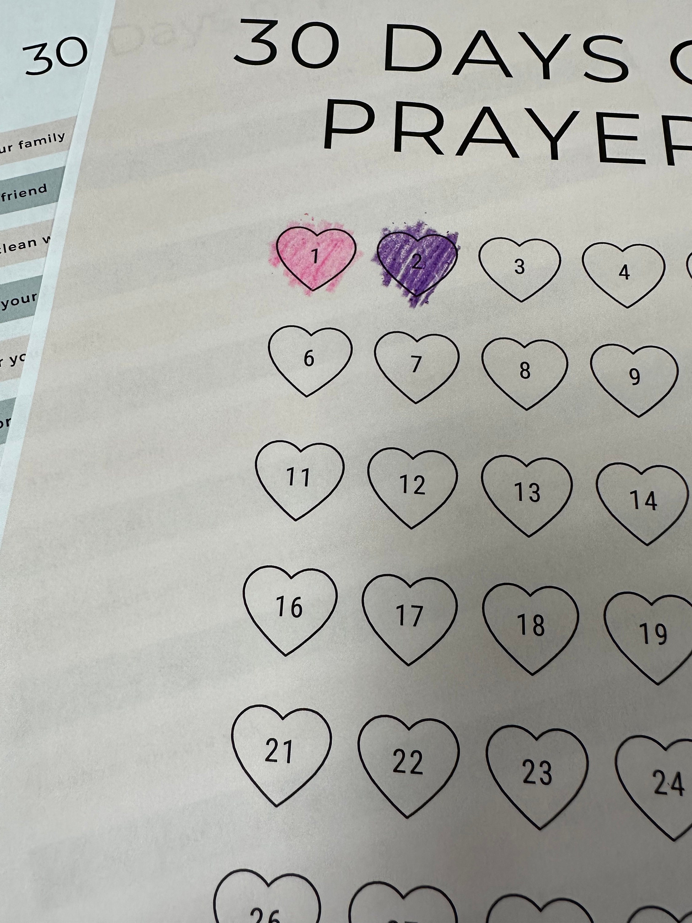 30 Days of Prayer Prompts and Tracker - Etsy