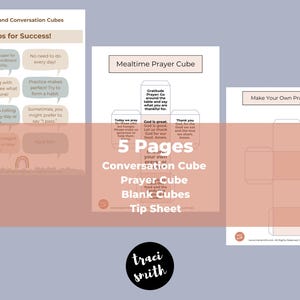 Prayer and Conversation Cube - Etsy