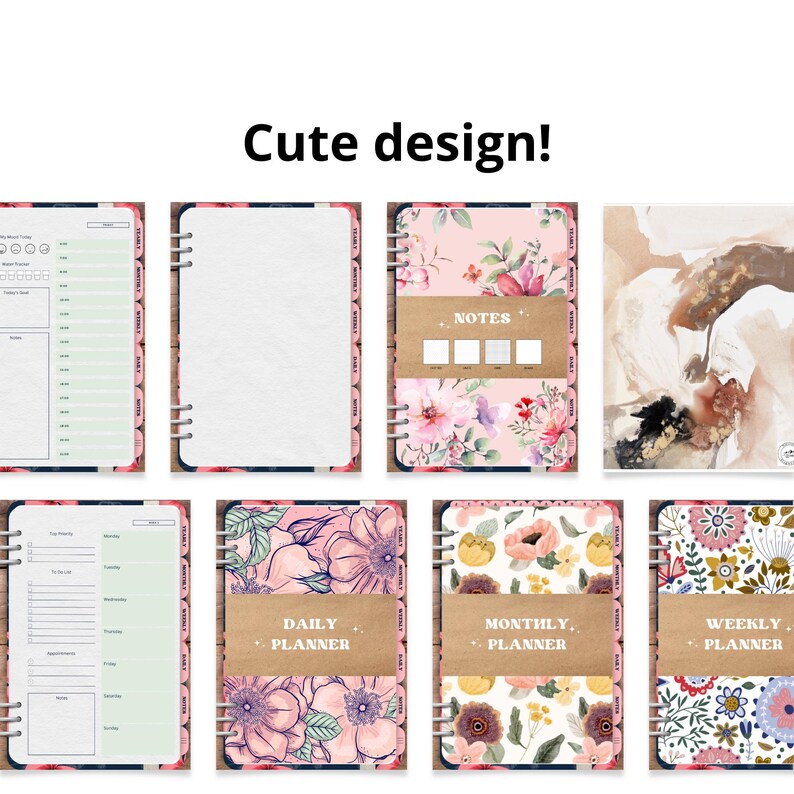 My Pretty Planner | 40-page Digital Planner With Clickable Tabs | 5 ...