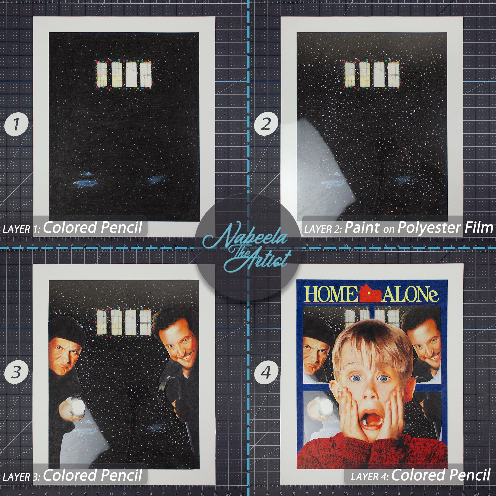 Home Alone Original Drawing 3D Handmade Paper Diorama - Etsy