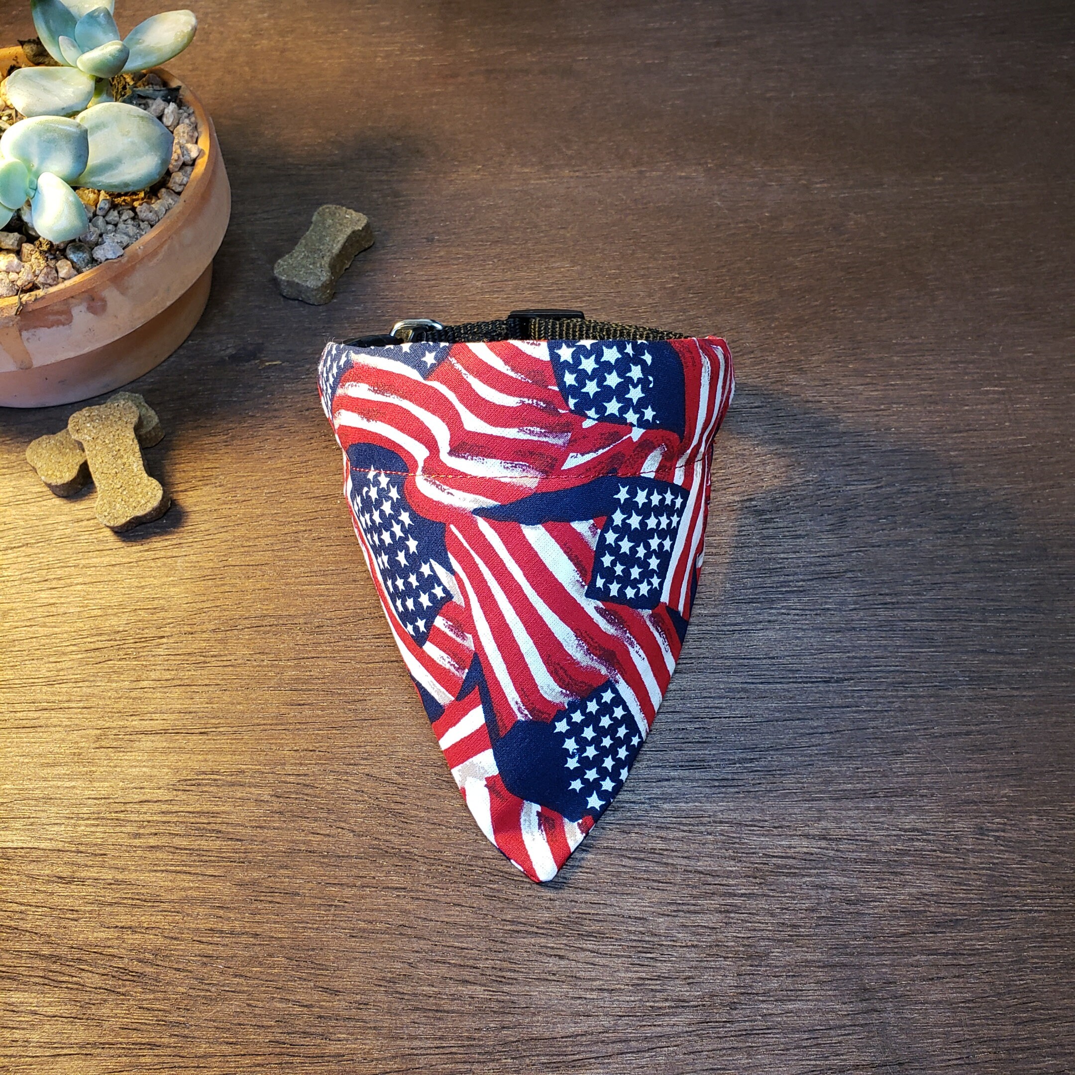 4th of July Dog Bandana (over the Collar) - Patriotic Flags // Cat ...