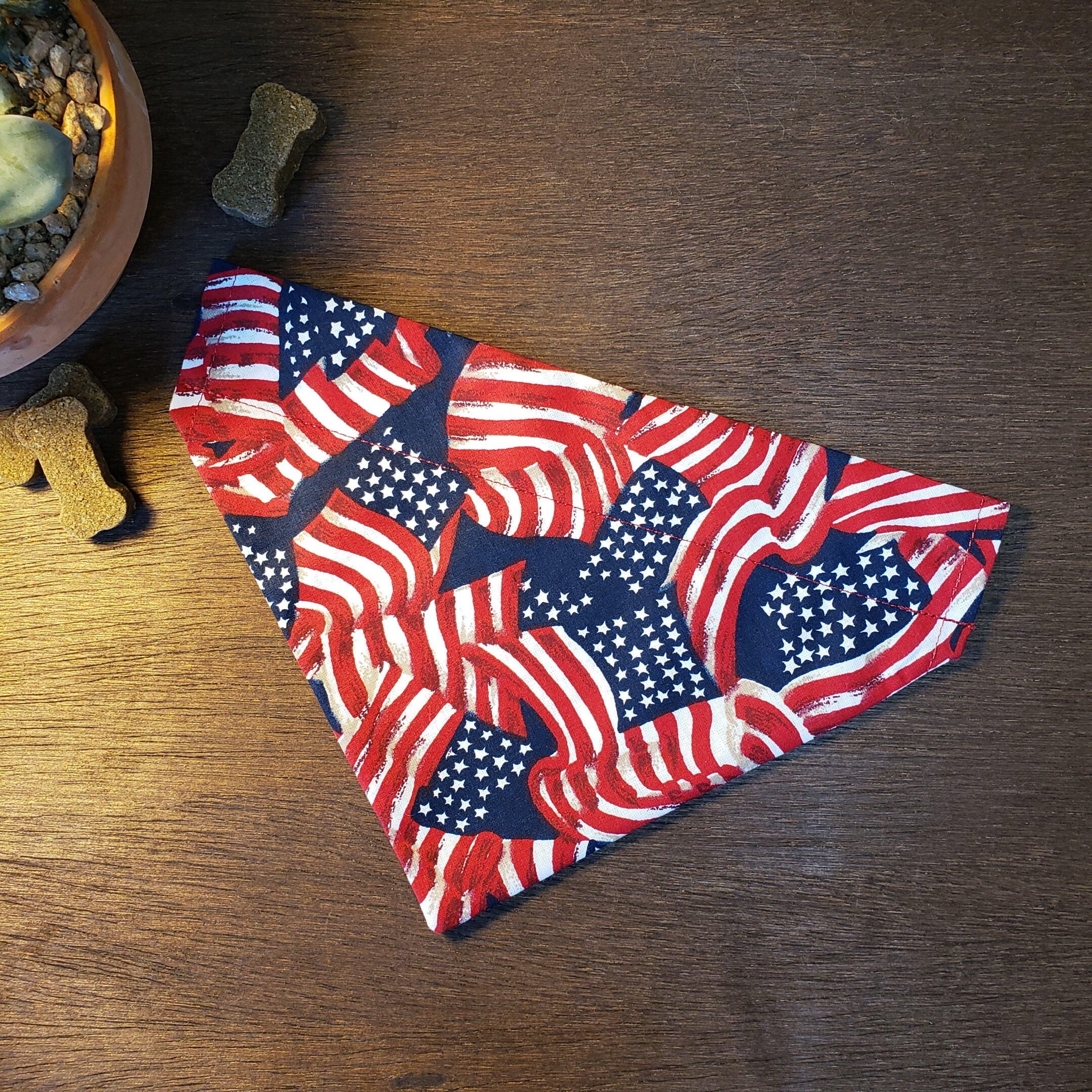 4th of July Dog Bandana (over the Collar) - Patriotic Flags // Cat ...