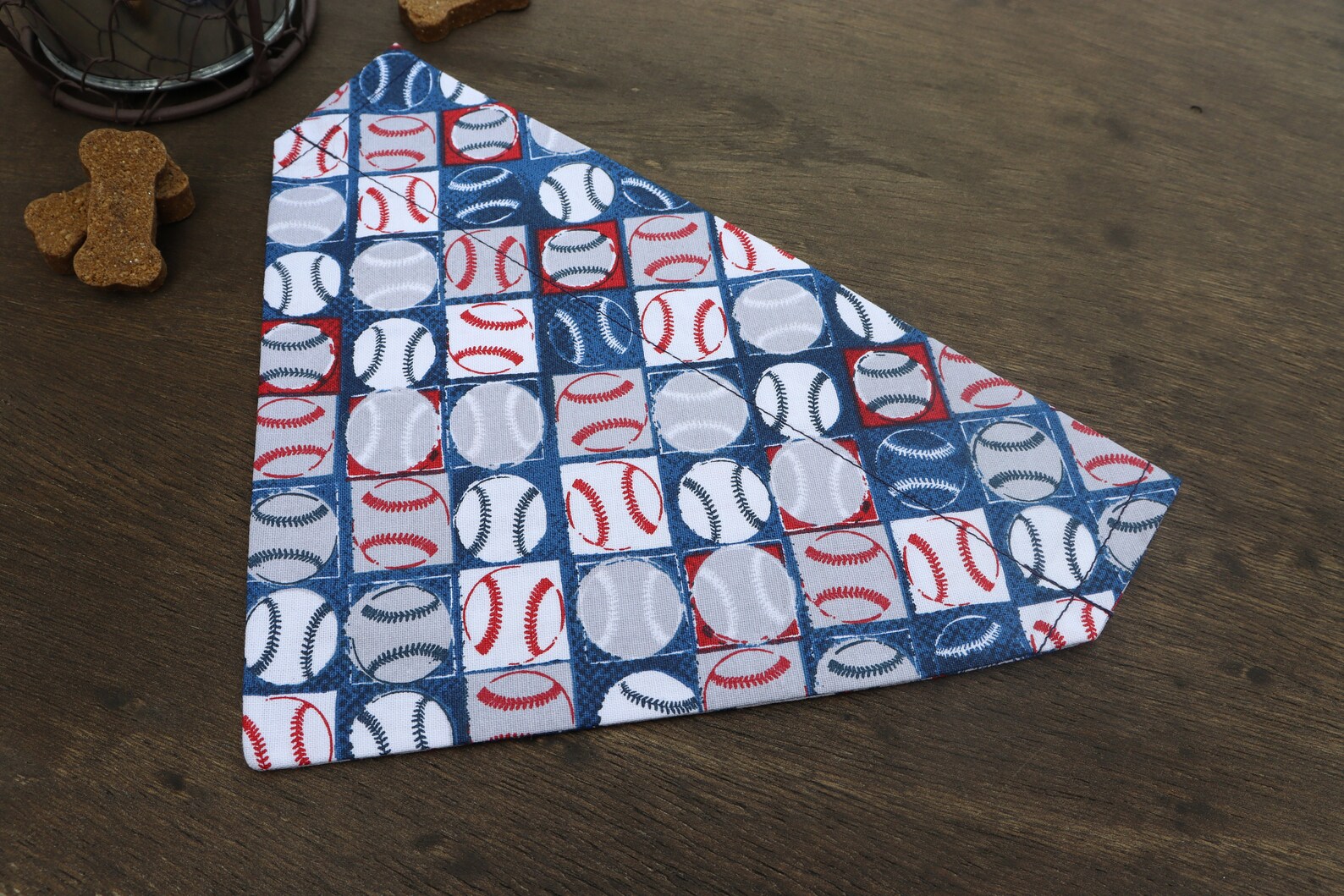 Baseball Dog Bandana over the Collar Sports Bandana // - Etsy
