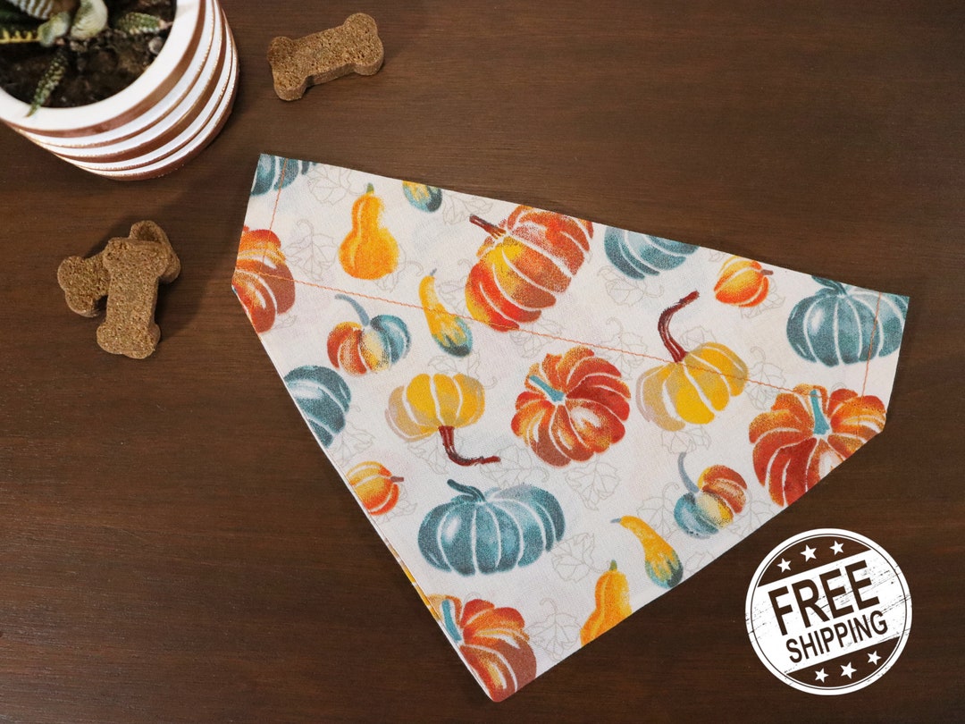 Fall Dog Bandana Personalized over the Collar Autumn - Etsy