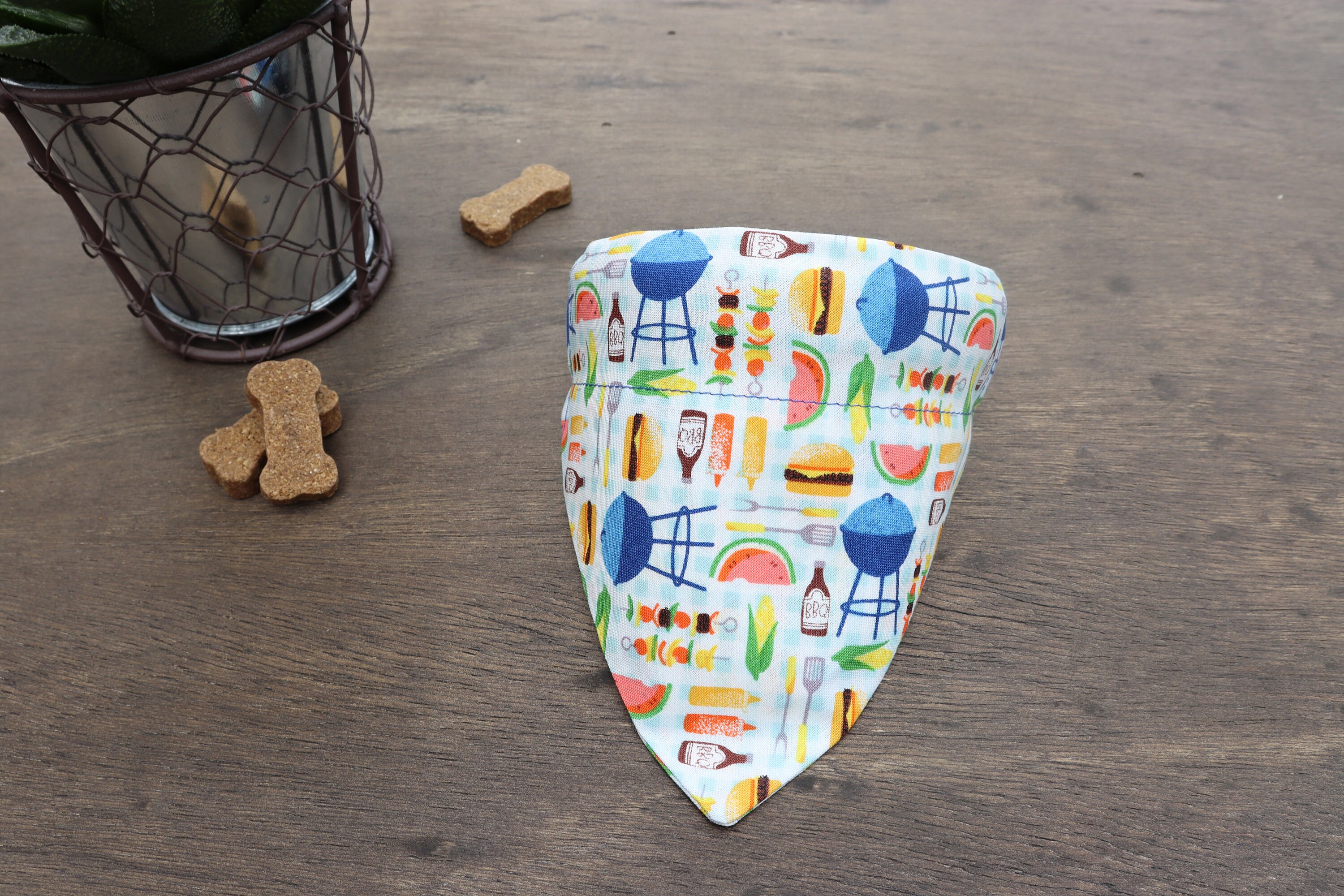 BBQ Dog Bandana over the Collar Picnic Dog Bandana // Cat - Etsy
