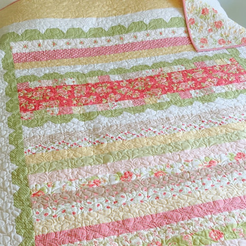 Kensington Jelly Roll Rag Quilt Pattern Tutorial With Photos - Etsy