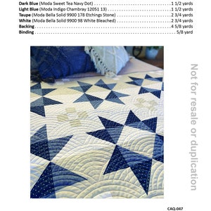 DIGITAL Pattern: Banded Stars (quilt) - Etsy