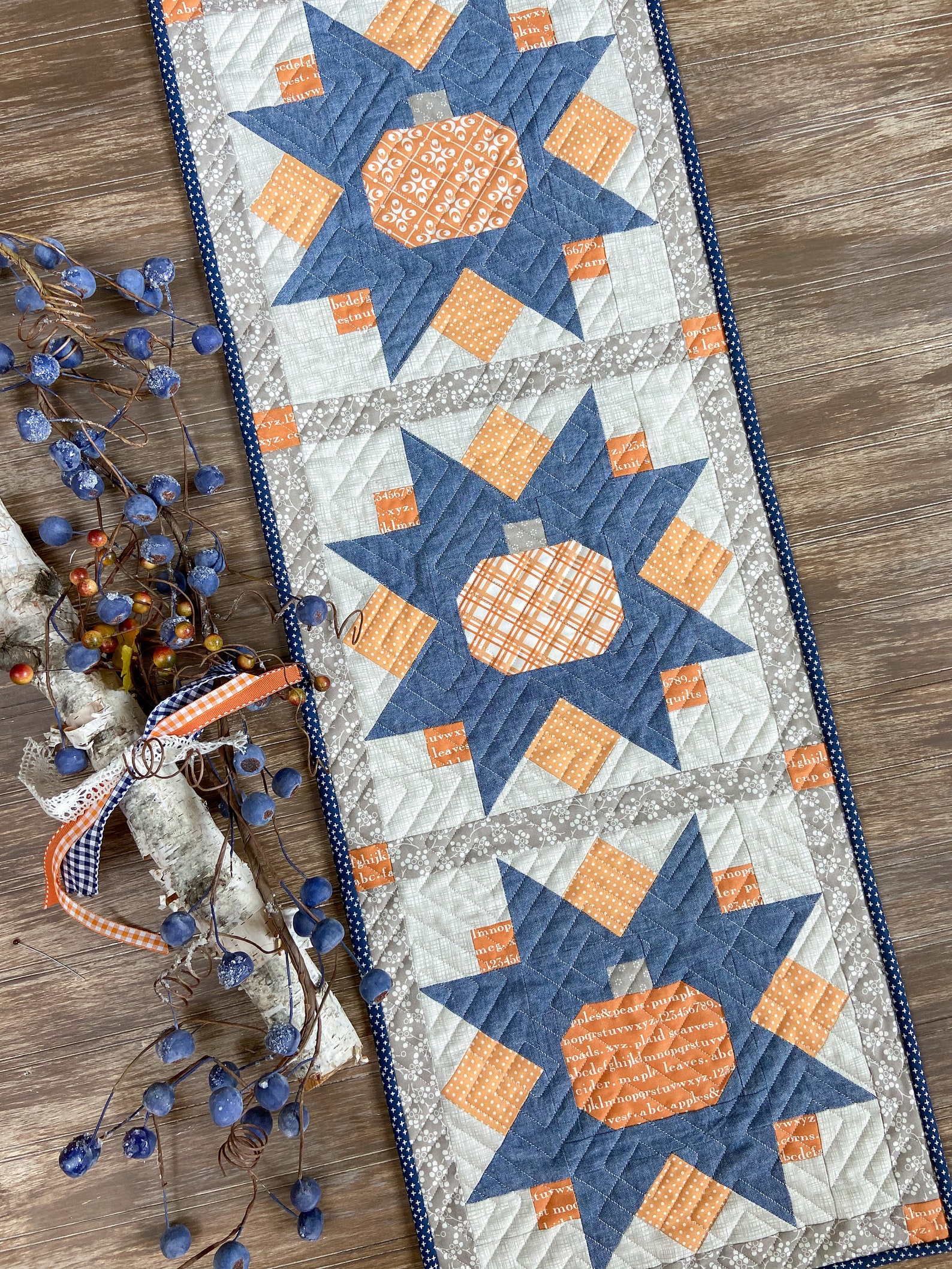 DIGITAL Pattern: Pumpkin Run runner - Etsy