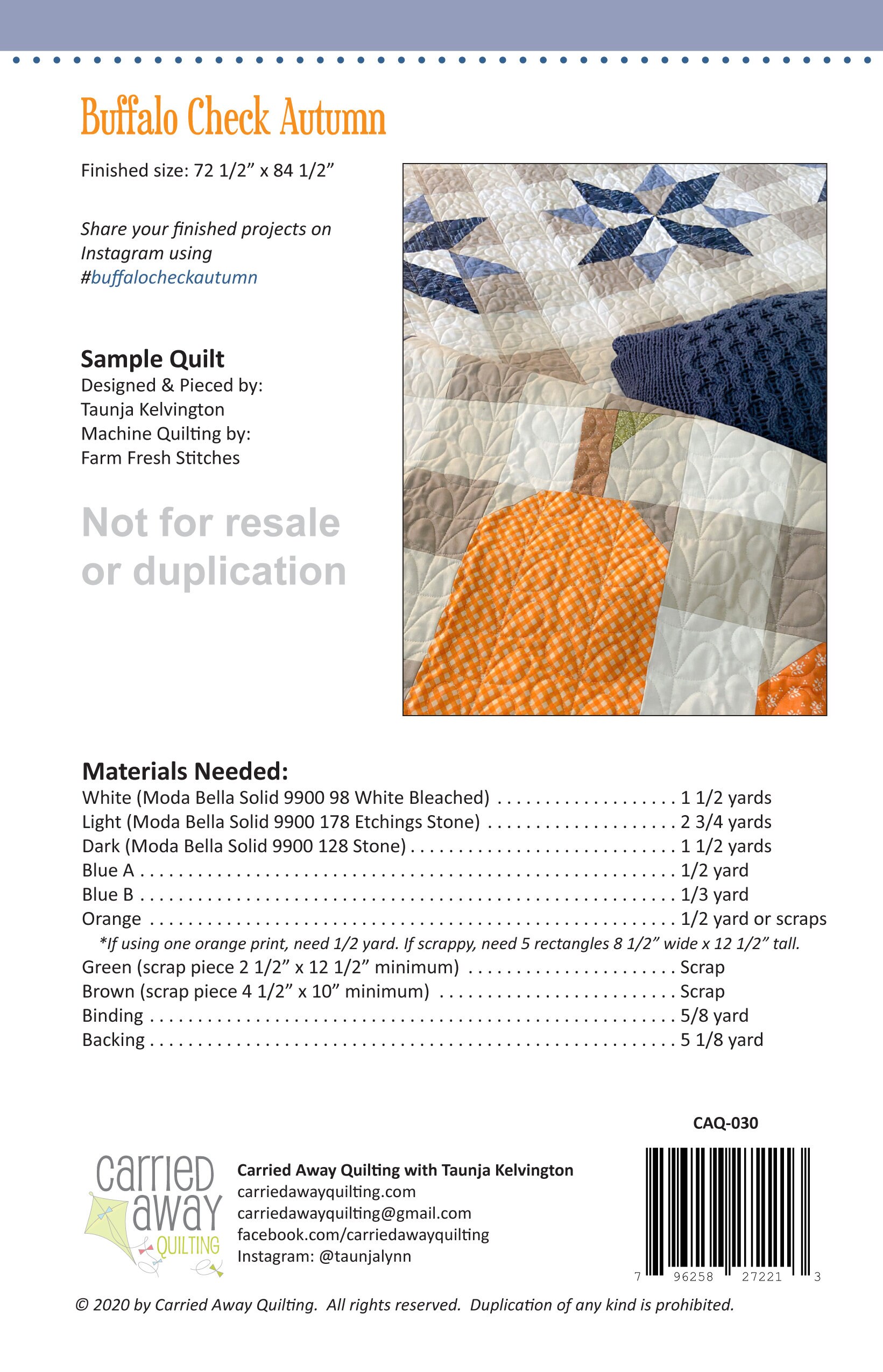 DIGITAL Pattern: Buffalo Check Autumn - Etsy