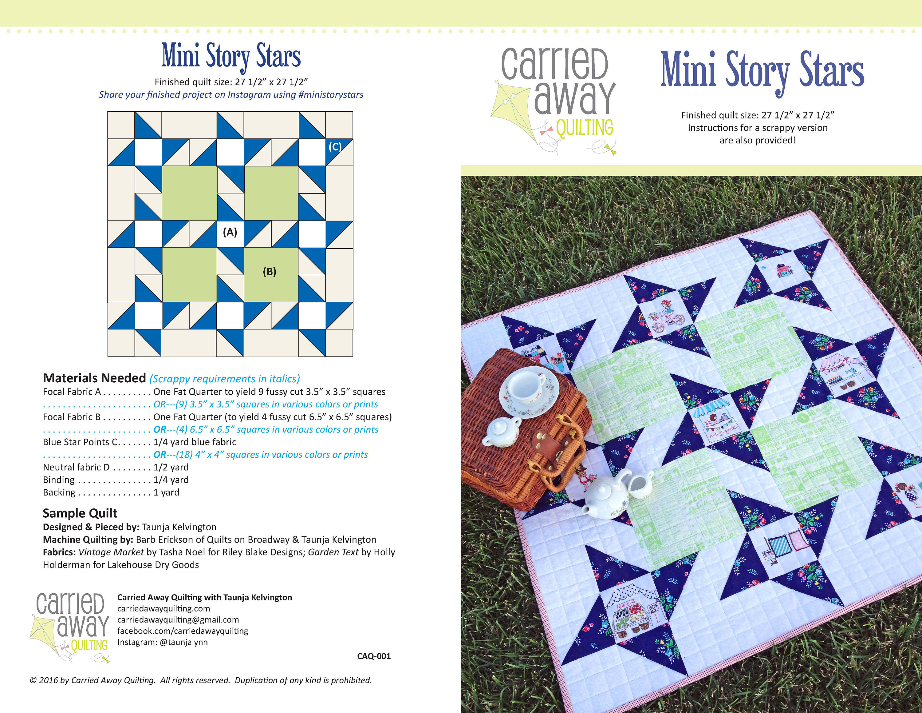 DIGITAL Pattern: Mini Story Stars (small Quilt) - Etsy